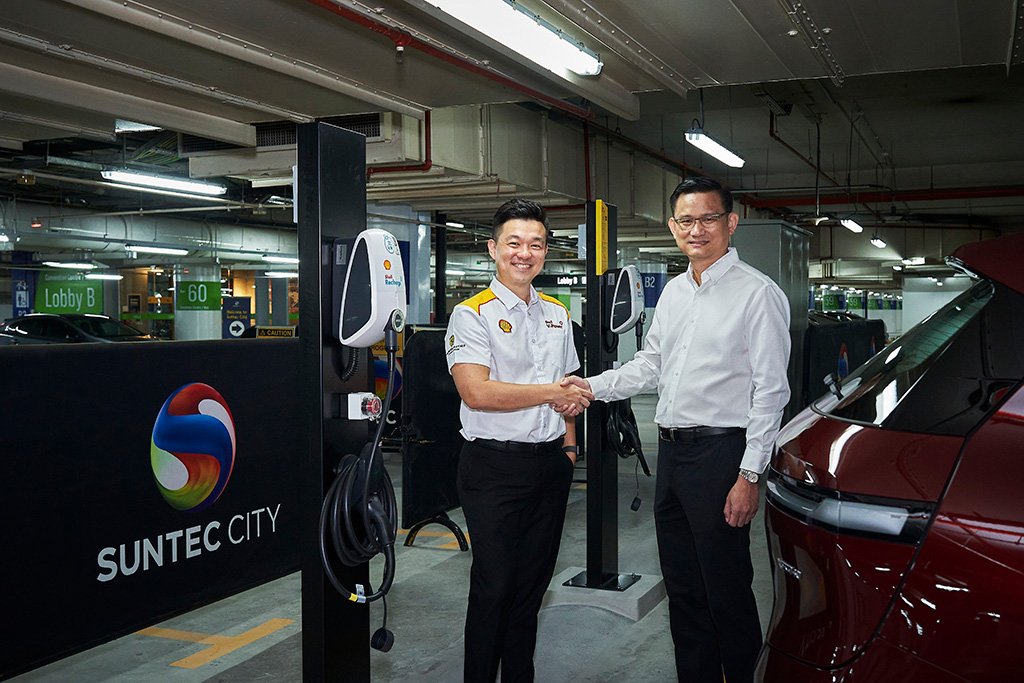 Suntec City and Shell to launch Singapore's largest EV charging hub ...