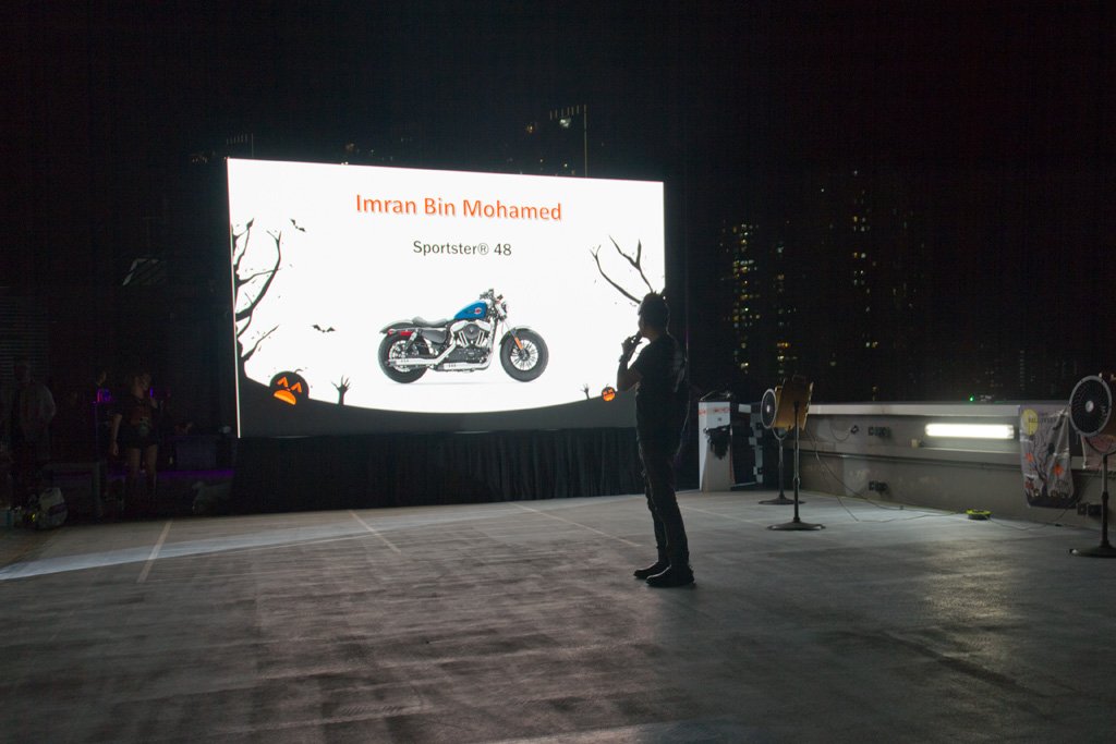 Harley-Davidson kicks off Halloween celebrations here at the Wearnes Tower