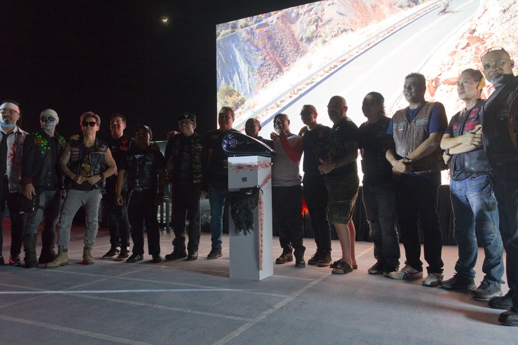 Harley-Davidson kicks off Halloween celebrations here at the Wearnes Tower