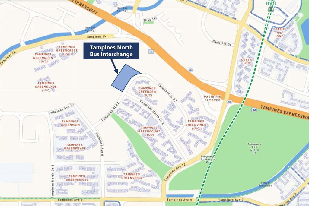 Tampines North Bus Interchange to open 27 November 2022