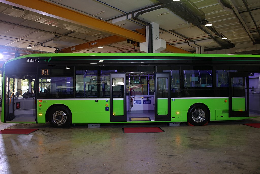 The new fully electric Volvo BZL-SC Neustar City bus makes its local debut