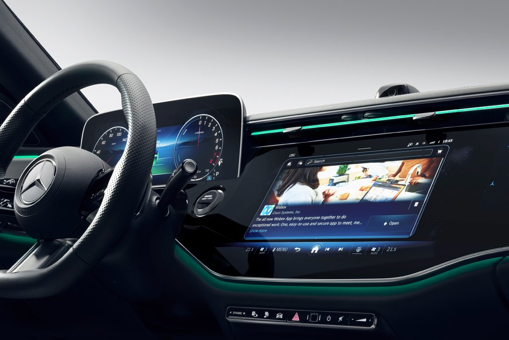 The MBUX system on the next E-Class will come with TikTok pre-installed