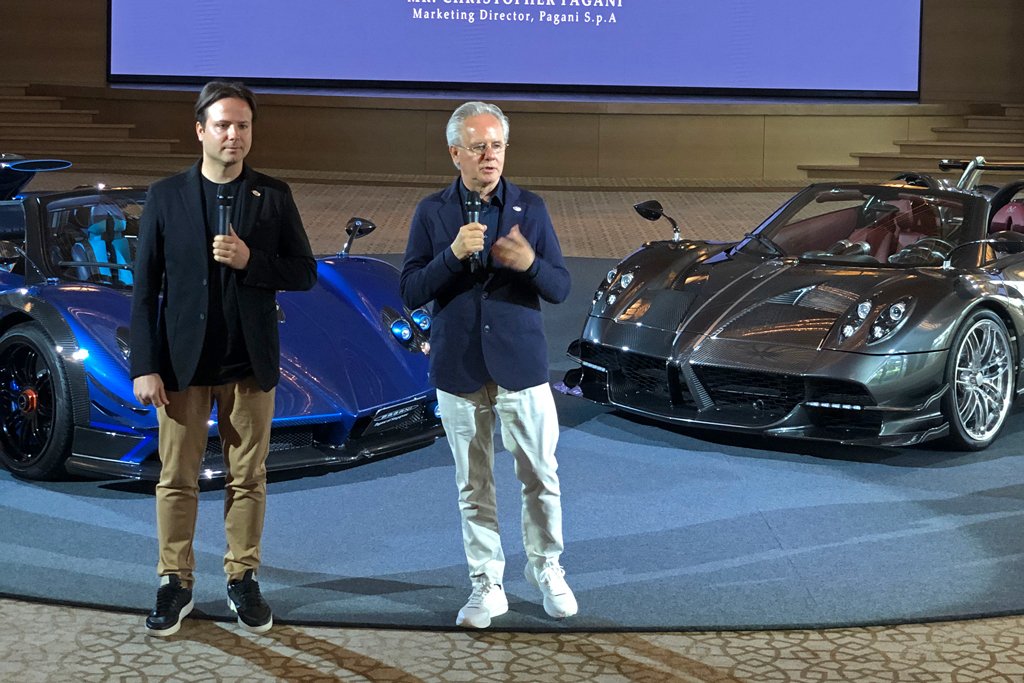 Horacio Pagani in Singapore for Pagani's 25th anniversary celebration