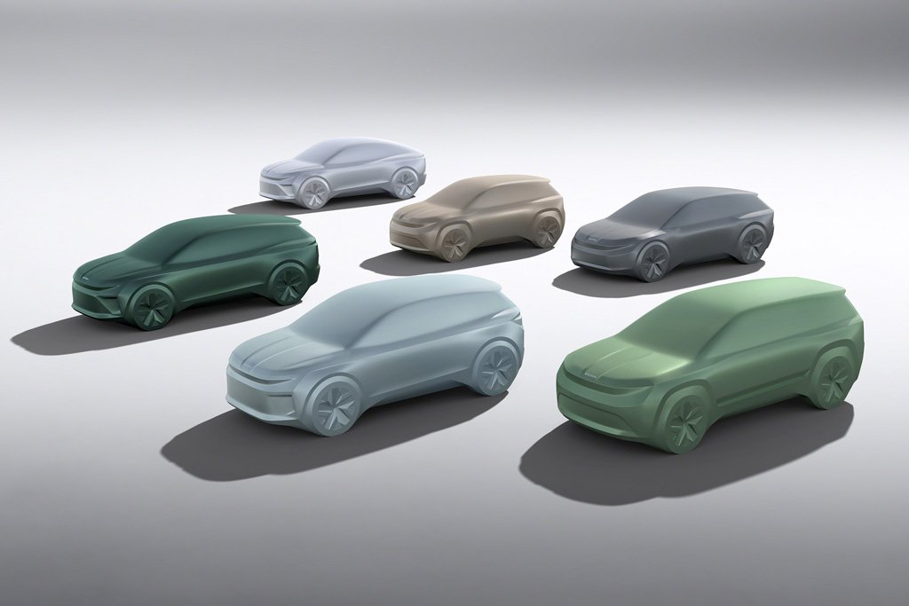 Skoda to launch four new all-electric models by 2026 - Sgcarmart