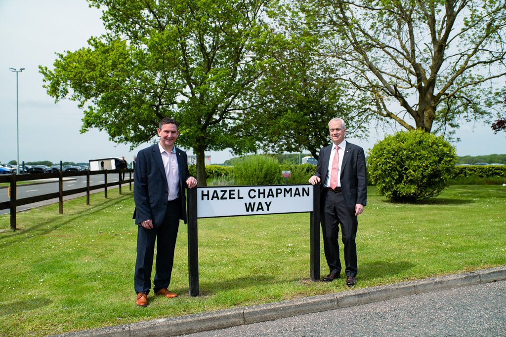 Lotus has dedicated a new road to Hazel Chapman