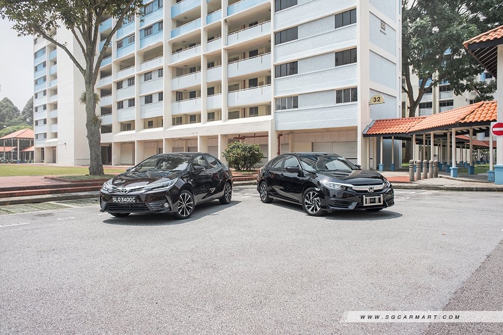 Honda Civic 1.6 i-VTEC vs Toyota Corolla Altis 1.6 Elegance - Sgcarmart